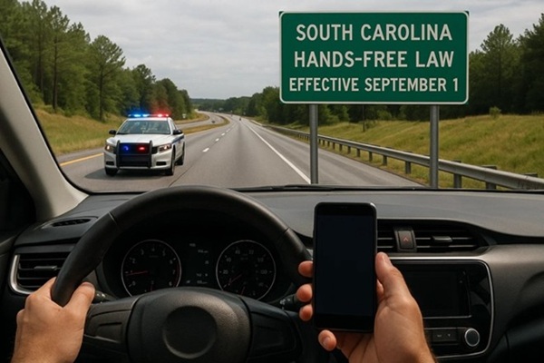 South Carolina to Enforce Hands-Free Law Starting September 1